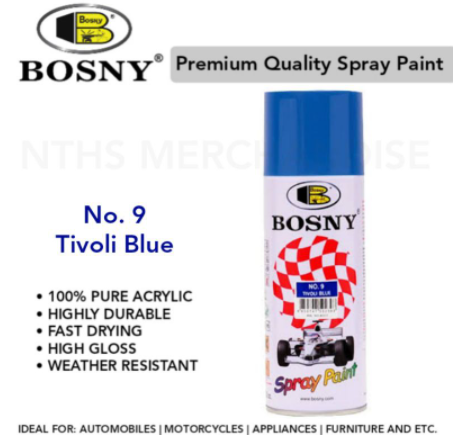 [ORIGINAL] Bosny Spray Paint TIVOLI BLUE NO. 9 | Lazada PH