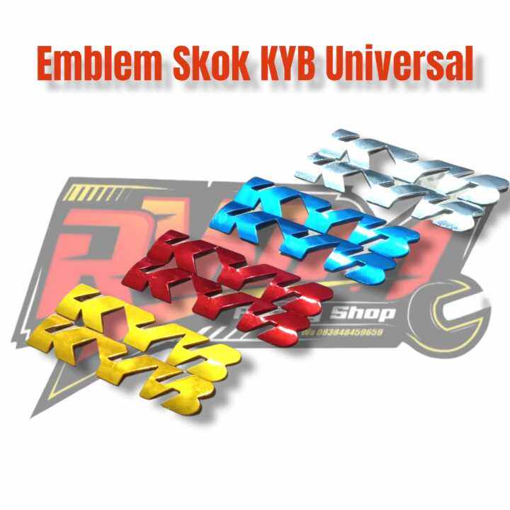 EMBLEM LOGO KYB KAYABA ALUMUNIUM EMBLEM BOTTEM KYB | Lazada Indonesia