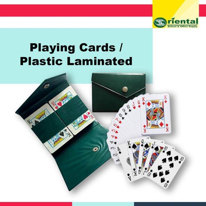 Playing Cards with Plastic Laminated Case - 52 pcs. Baraha for Games ...