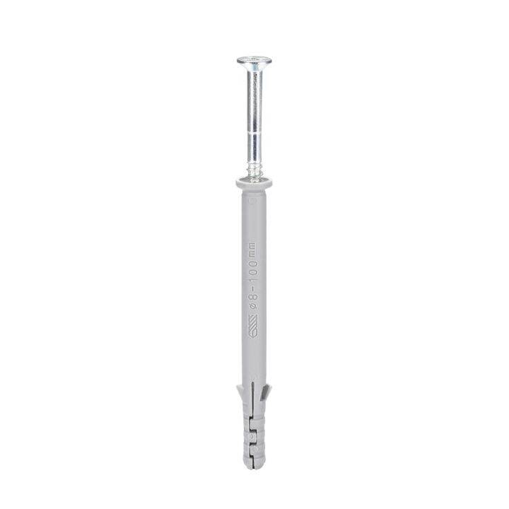 Uxcell 8X100mm Plastic Expansion Pipe Column Concrete Anchor Wall Plug ...