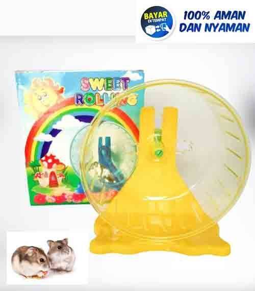 Mainan Hamster Kincir Jogging Whell SWEET ROLLING 01 Diameter 15 cm ...