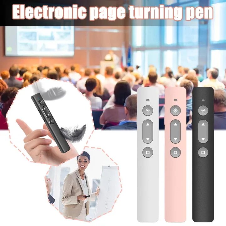 2.4GHz Wireless Powerpoint Pen Presentation Clicker Remote Control USB ...