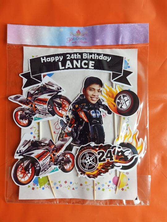 Motorcycle Theme Cake topper | Lazada PH