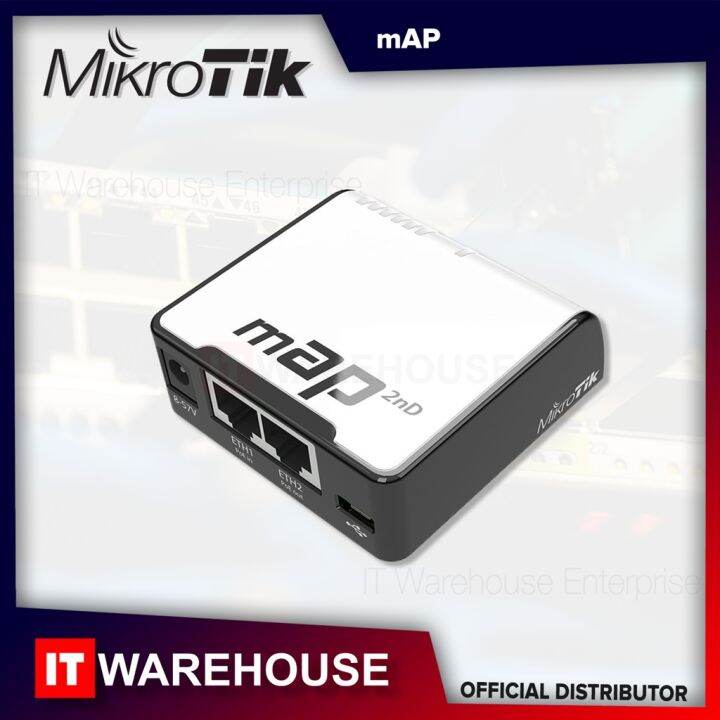 MikroTik mAP – Dual-Chain 2.4GHz micro AP w/ 2 x Ethernet & PoE out ...