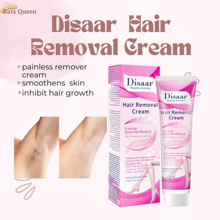 Disaar Hair Removal Cream Fast Gentle Body Hair Remove for Sensitive ...