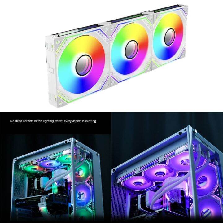 3PCSSet 2000RPM High Flow ARGB CPU Fans with PWM Silent Computer CPU ...