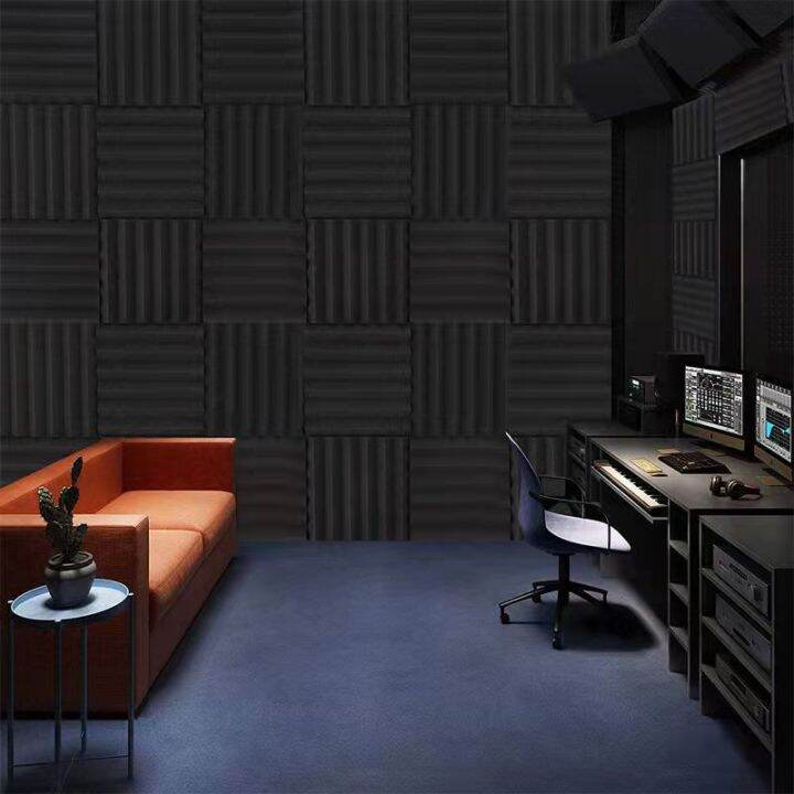 BEIYIN 12 Pcs Acoustic Bass Trap Foam Studio Corner Sound Absorption ...