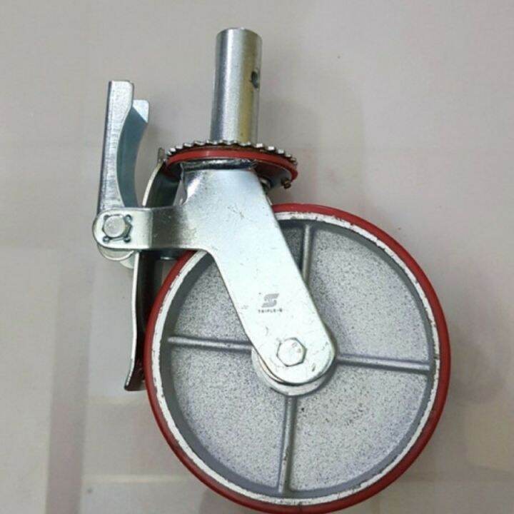 Roda steger 8 inch PU / roda scafolding 8 inch PU | Lazada Indonesia