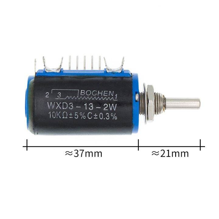 WXD3-13-2W Shaft Dia 100Ohm 1K 10K 100K 101 102 103 104 Ohm Rotary side ...