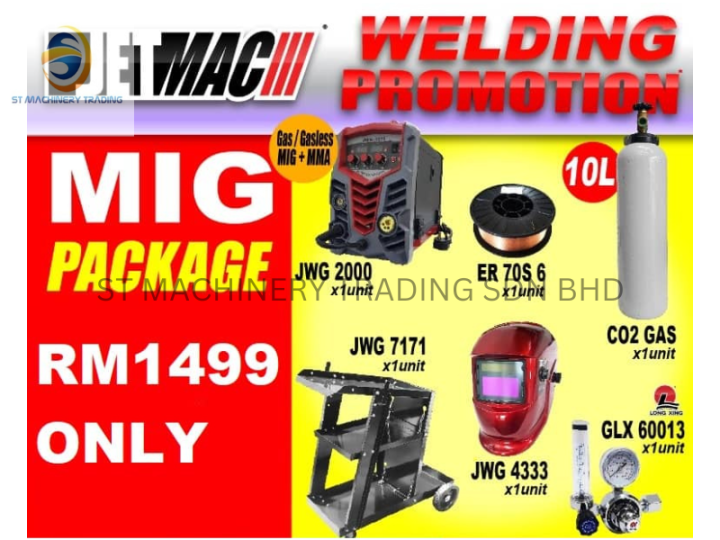 JETMAC JWG2000 MIG MMA 2 IN 1 INVERTER WELDER SUPER VALUE PACKAGE | Lazada