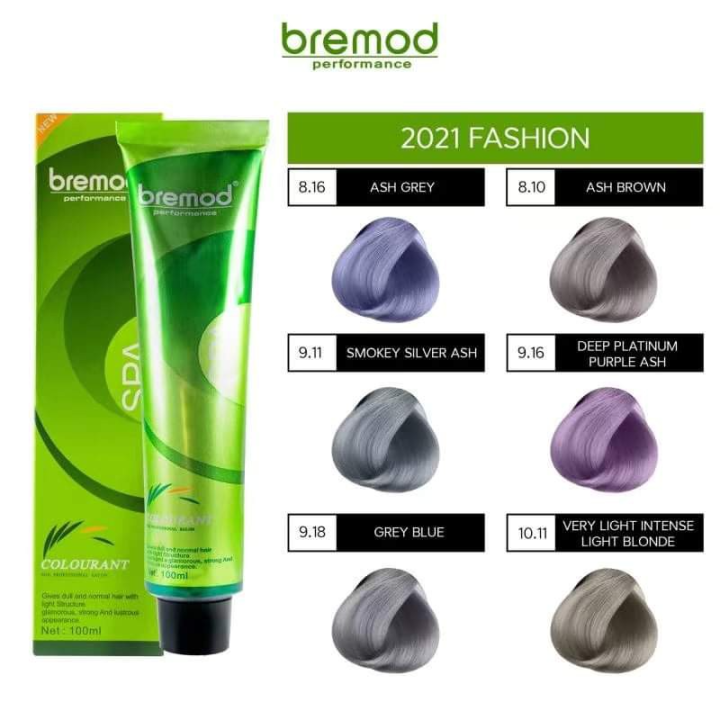Bremod Hair Color (ash golden ,violet, purple ,silver,platinum,grey ...