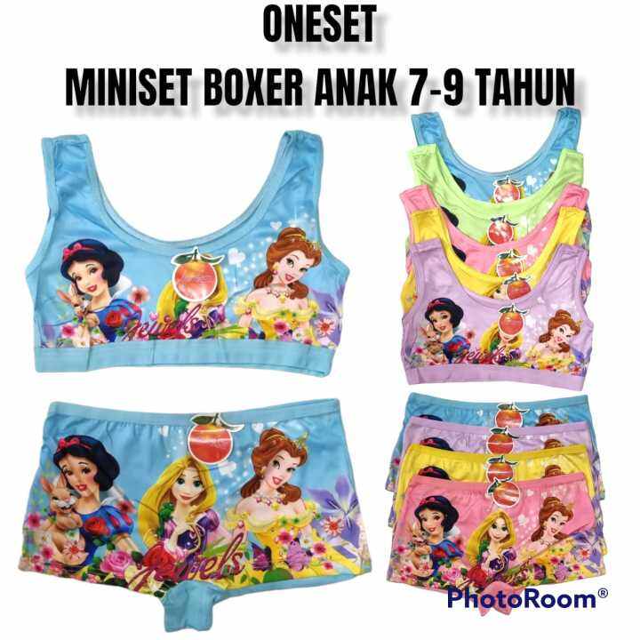 Oneset miniset boxer / Miniset Anak Perempuan / Anak SD Mini Set ...