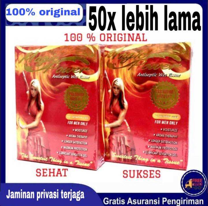 W4 [COD] Tisu Magic Power Merah Pria Original Isi 6 / Tissu Magic Tahan ...
