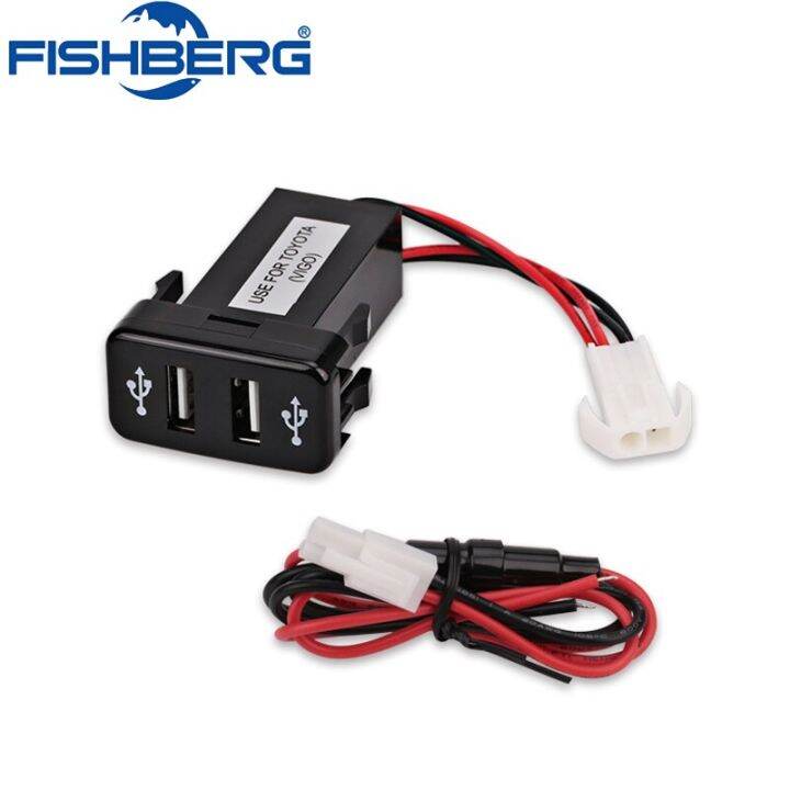 Dual USB Charger USB Adapter Socket Interface For Toyota VIGO 5v 4.2A ...