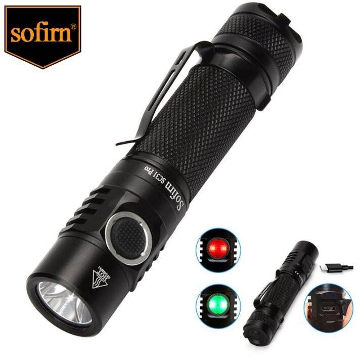 Sofirn SC31 Pro Powerful 2000LM 18650 Flash 6500K SST40 5V/2A Portable ...