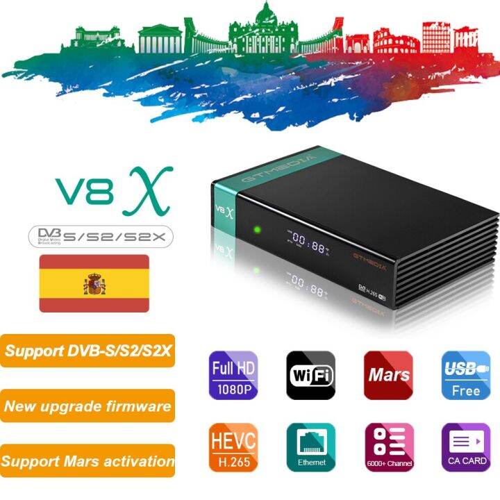 GTMEDIA V8X Mars Satellite Receiver DVB-S/S2/S2X, ACM/multi-stream ...