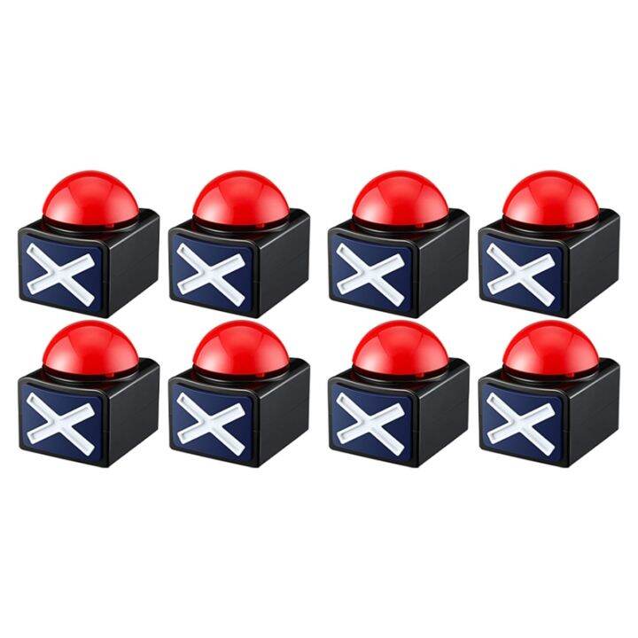 8PCS Game Answer Buzzer,Game Buzzer Alarm Sound Play Button with Light ...