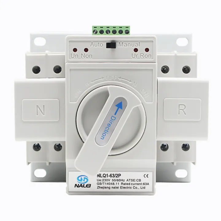 Double Power Switch Micro-break Type Mini Type White Automatic & Manual ...