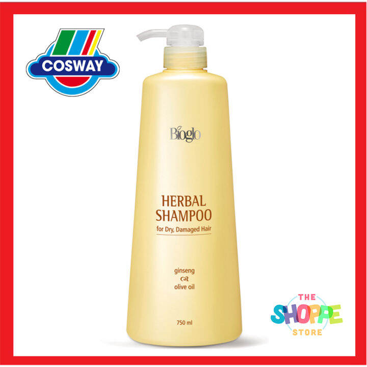 COSWAY Bioglo Herbal Shampoo – Dry, Damaged Hair (*750ml) | Lazada