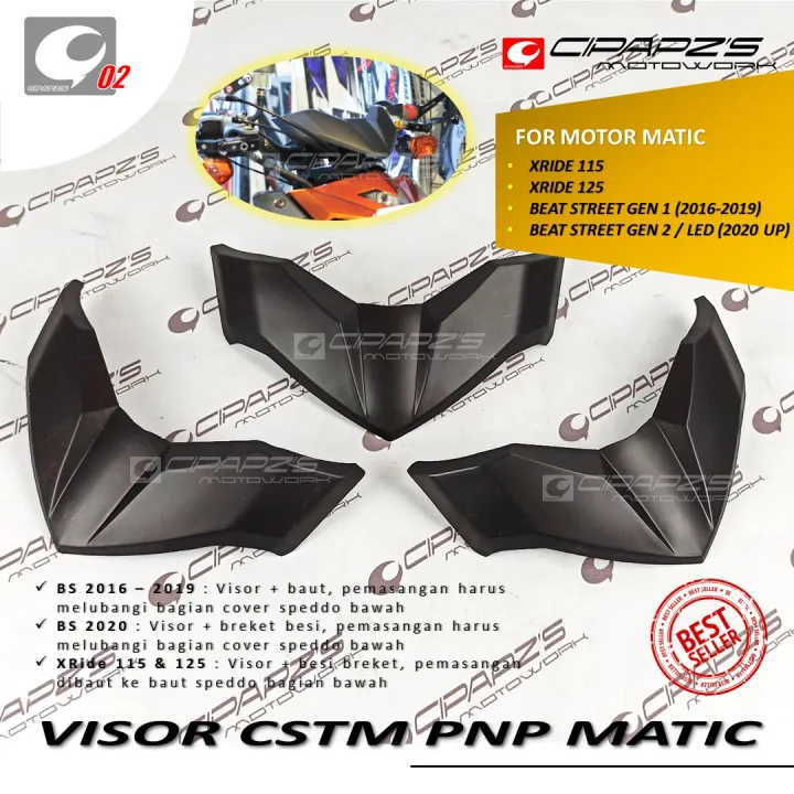 VISOR CSTM PNP MATIC / VISOR BEAT STREET / VISOR XRIDE | Lazada Indonesia