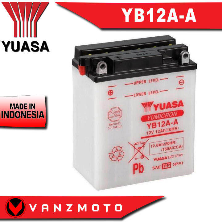 Yuasa YB12A-A Motorcycle Battery (INDONESIA) | Lazada PH