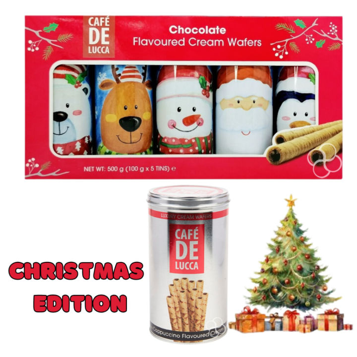 【Food】 Cafe De Lucca Choco Flavoured Cream Wafers | Lazada PH