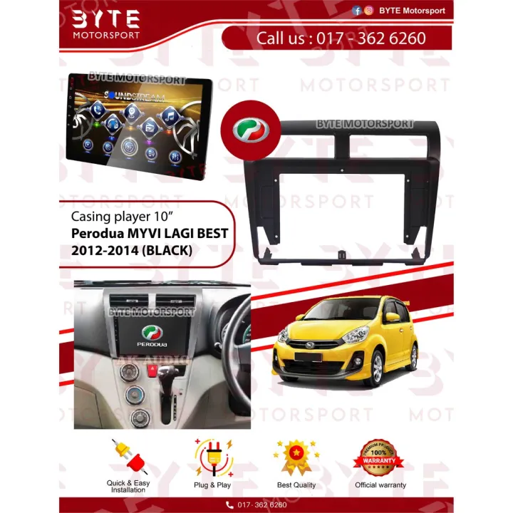 Perodua Myvi Lagi Best 2012-2014 (10inch) Soundstream Touch Screen High ...