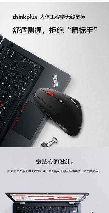 ThinkPad Lenovo thinkPlus wireless mouse business office vertical ...