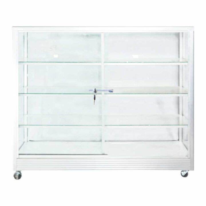 RAK ETALASE KACA 1,5 Meter RODA KHUSUS BOGOR DAN DEPOK | Lazada Indonesia