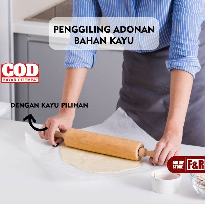 Penggiling Adonan Kue Kayu Mahoni Rolling Pin Gilingan Adonan Penggilas ... Penggiling Adonan Kue Kayu Mahoni Rolling Pin Gilingan Adonan Penggilas ...