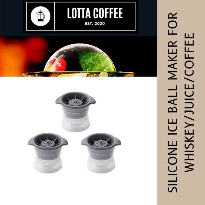 Silicone Ice Ball Mould Ice Ball Maker Spherical Ice Cube Maker Whiskey ...