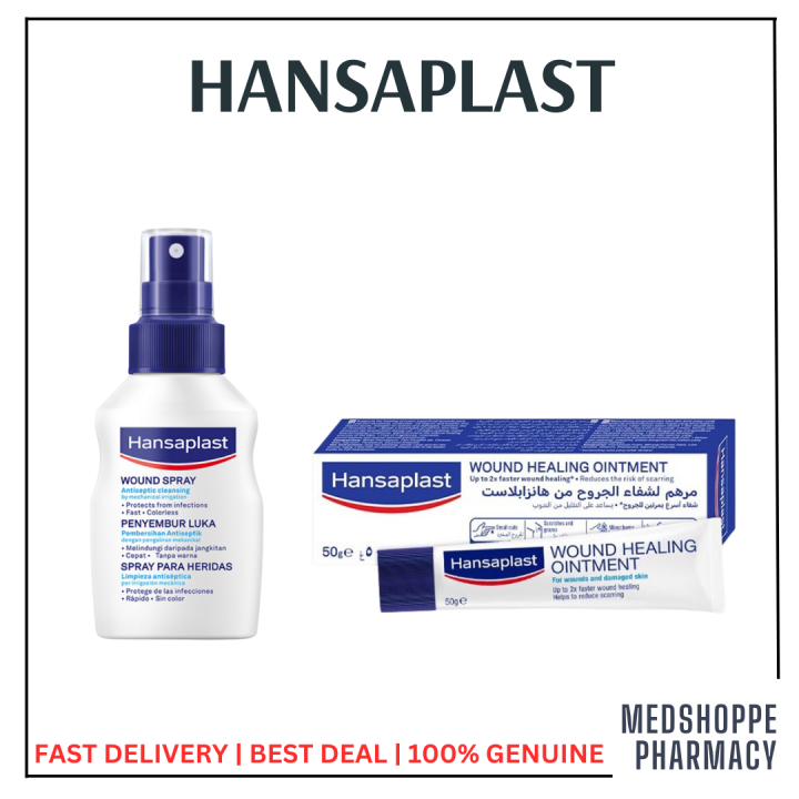 Hansaplast Wound Spray 50ml/ Healing Ointment 50g | Lazada
