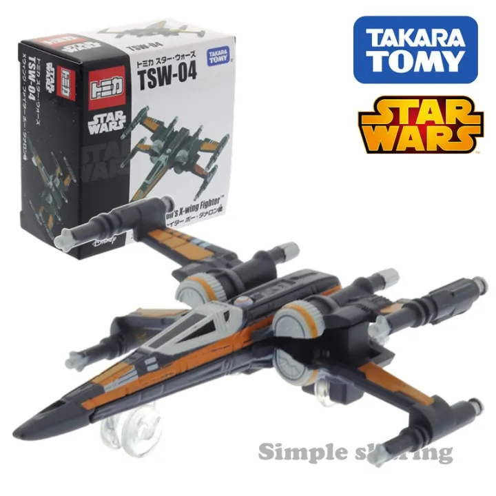 Takara Tomy Tomica TSW 04 Star Wars Dameron X Wing Battleship Diecast Hot Pop Plane Toy Model ...