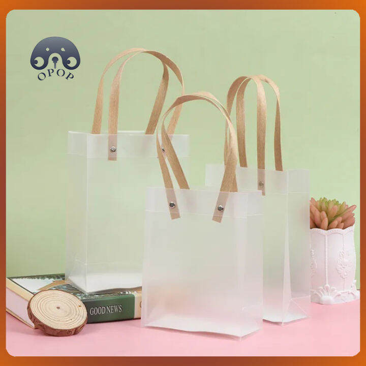 Plastic Transparent Bag/ PVC Bag Transparent Tote handbag gift Clear ...