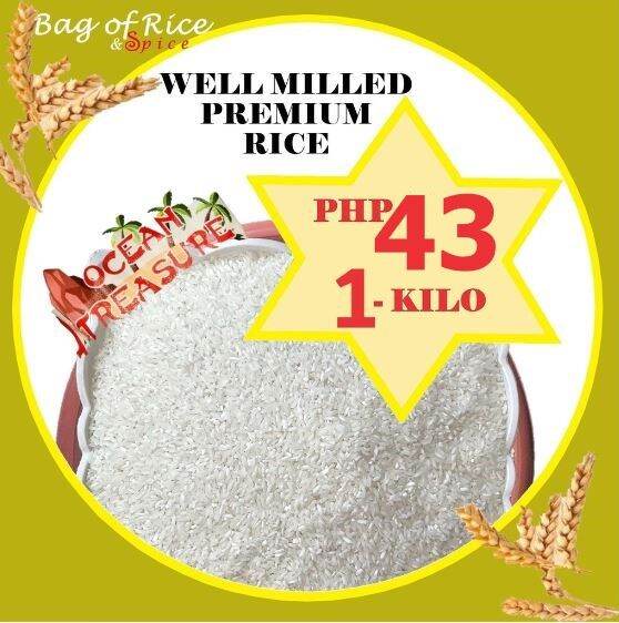 Bag Of Rice - Well Milled Premium Ocean Treasure Pure White Rice ...