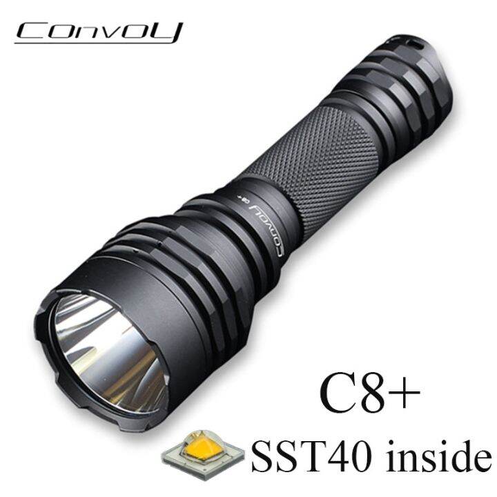 Convoy C8 Plus Flashlight Linterna Led With SST40 High Powerful Flash ...
