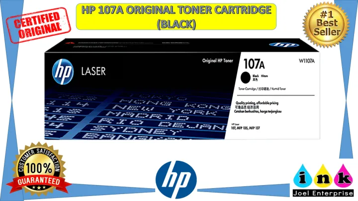 HP 107A BLACK ORIGINAL LASER TONER CARTRIDGE W1107A | Lazada PH