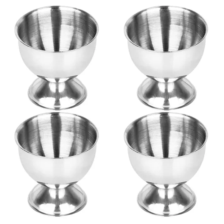 Egg Cups Set Stainless Steel Eggs Hard Boiled Eggs and Soft Tray Tool ...