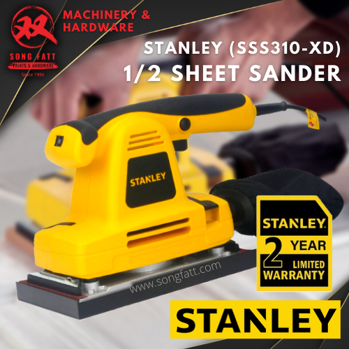 Stanley Half ½ SHEET SANDER SSS310-XD (1Unit) 115x280mm size Sandpaper ...