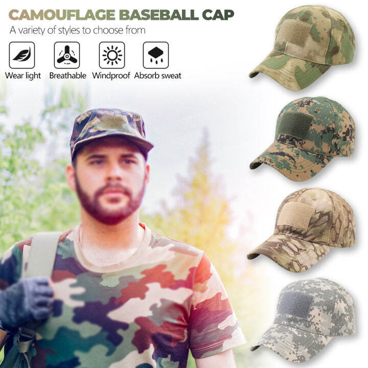 Outdoor Multicam Camouflage Adjustable Cap Mesh Tactical Military Army ...
