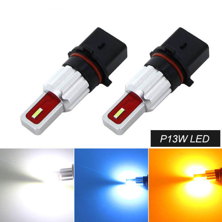 2pcs สีขาวรถไม่มีข้อผิดพลาด Canbus P13w Led หมอกไฟวิ่งกลางวันสำหรับ 5l