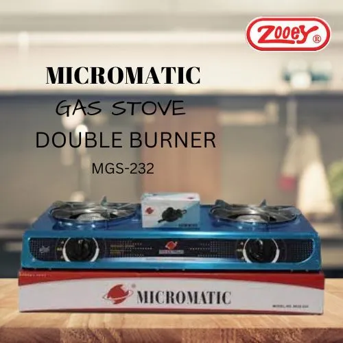 Micromatic MGS-232 Gas Stove Double Burner with Regulator | Lazada PH