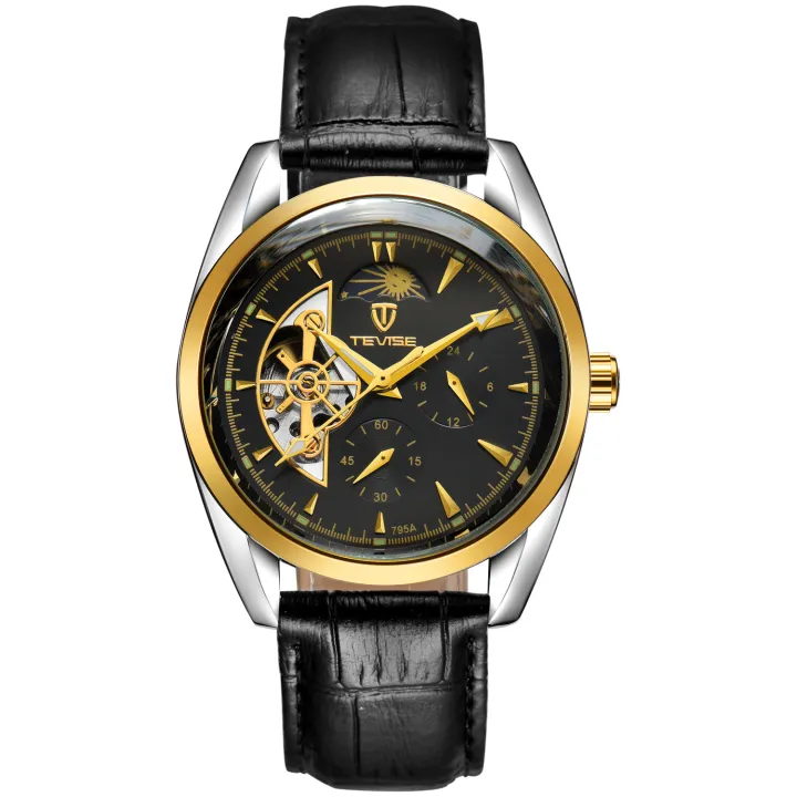 นาฬิกาแบรนด์ Swiss TEVISE 795A Tourbillon กันน้ำธุรกิจแฟชั่นนาฬิกา ...