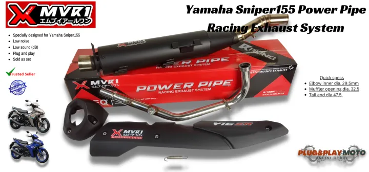 New! MVR1 Yamaha Sniper155 Power Pipe | Lazada PH
