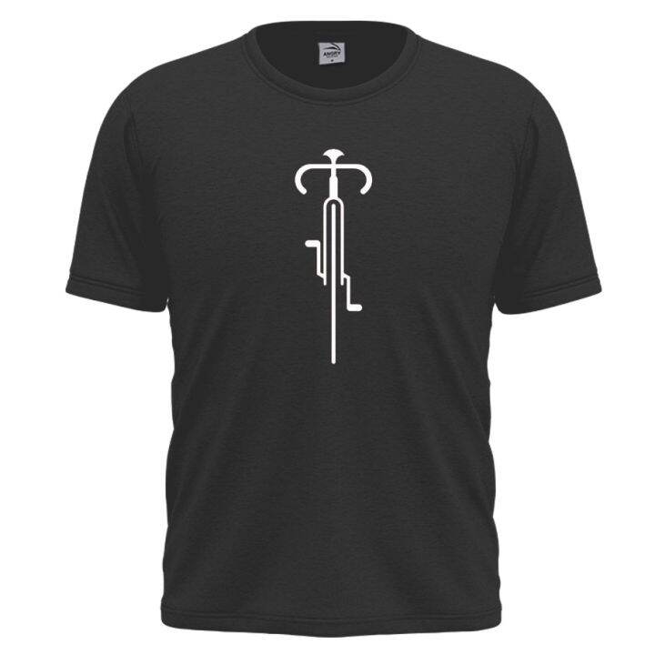 เสื้อยืดแขนสั้นลําลอง พิมพ์ลายเส้นจักรยาน สไตล์วินเทจ แฟชั่นฤดูร้อน ...