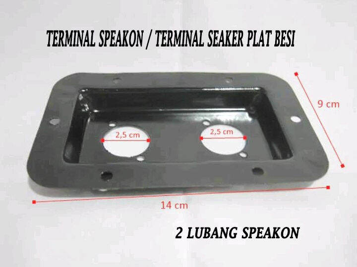 Plat spikon speakon terminal speaker besi besar 2 lubang lokal | Lazada ...