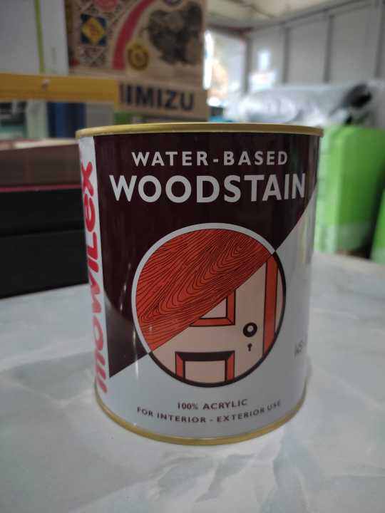Cat Politur Mowilex WoodStain 1 liter Waterbased 100% acrylic Cat ...