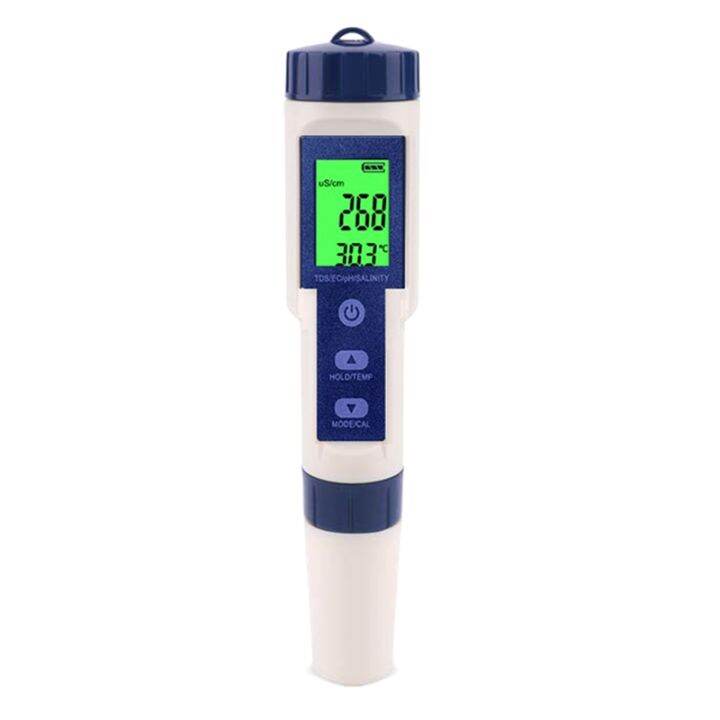 Waterproof PH Meter PH Salinity Temperature Test Pen TDS with Backlight ...