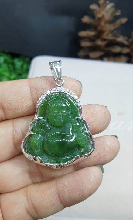Mặt phật Di Lạc Mặt dây chuyền Nam và Nữ - Mặt Phật Di Lạc Đá Ngọc Bích ...