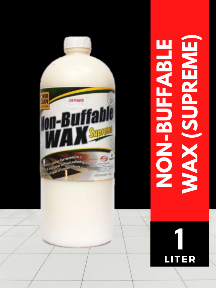 BEST PRICE Concentrated NON-BUFFABLE FLOOR WAX Polish SUPREME 1 LITER ...
